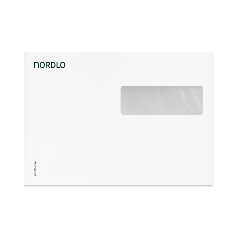 Kuvert C5 med fönster - Nordlo